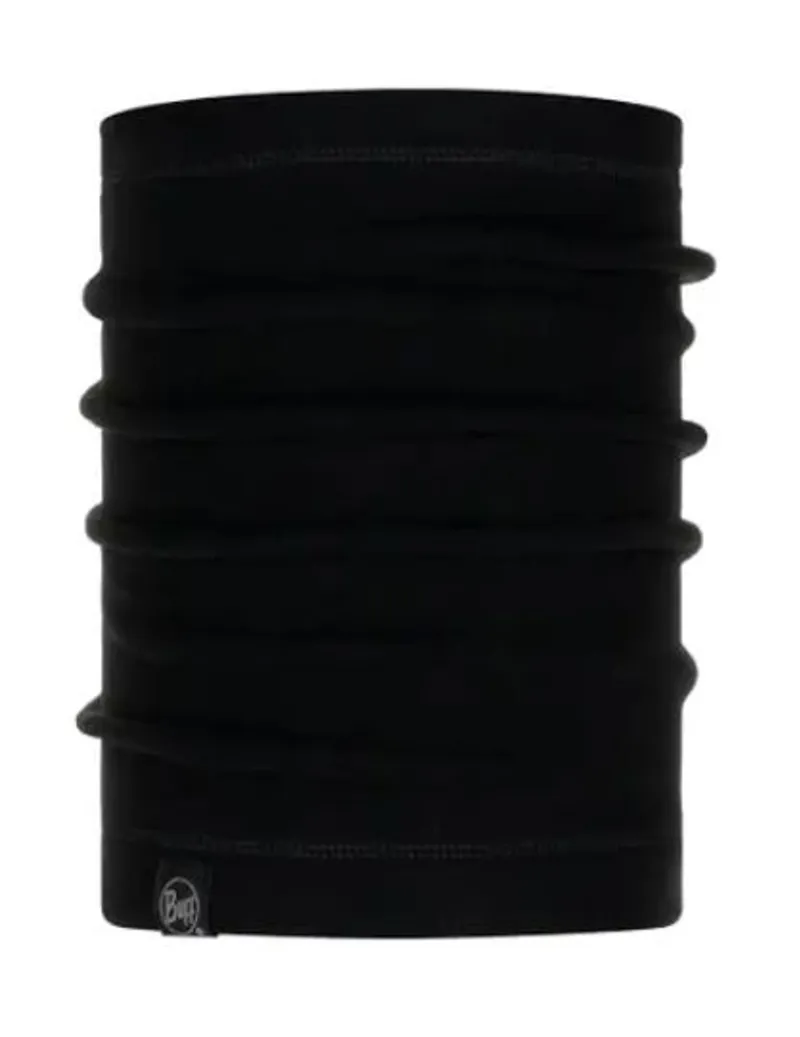 Buff Adult Unisex Polar Neck Warmer in Solid Black